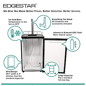 EdgeStar KC2000 Full Size Kegerator and Keg Beer Cooler