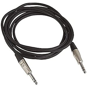 Hosa HSS-010 REAN 1/4" TRS to REAN 1/4" TRS Pro Balanced Interconnect, 10 Feet, Speaker
