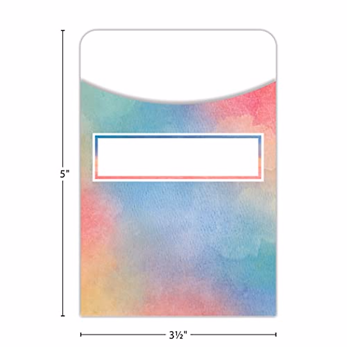 Teacher Created Resources TCR5816 Watercolor Library Pockets - Multi-Pack