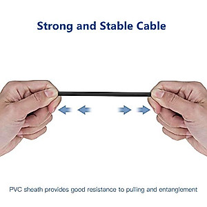 RCA Splitter, 2 Pack RCA Male to Dual RCA Female Y Splitter Cable Stereo to Mono Adapter, 8 Inches Gold Plated Audio Cable Cord for Subwoofer Speaker