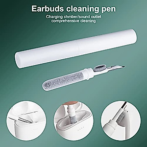 Cleaner Kit for AirPod Pro 1 2 3, AMEAMI Earbud Cleaning Pen Tool for iPhone Samsung Lego Huawei MI Wireless Headphone (White)