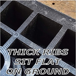 4 Pack BULLKE (USA Made) Trailer Jack Block Stand Tested up to 18,000 lbs Stabilizing Pads | Strongest Blocks for RV 5th Wheel Camper, Post, Foot, Tongue Jack, or Stabilizer Round