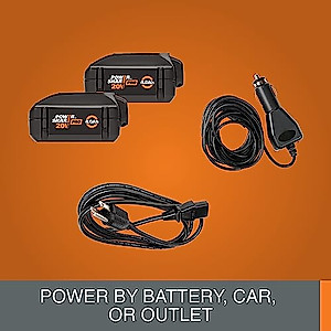 Worx 20V Mini Refrigerator 24 Qt, Portable Electric Cooler, Car Cooler Fridge for Truck RV Camping, Power Share WX876L (Batteries and Charger Included)