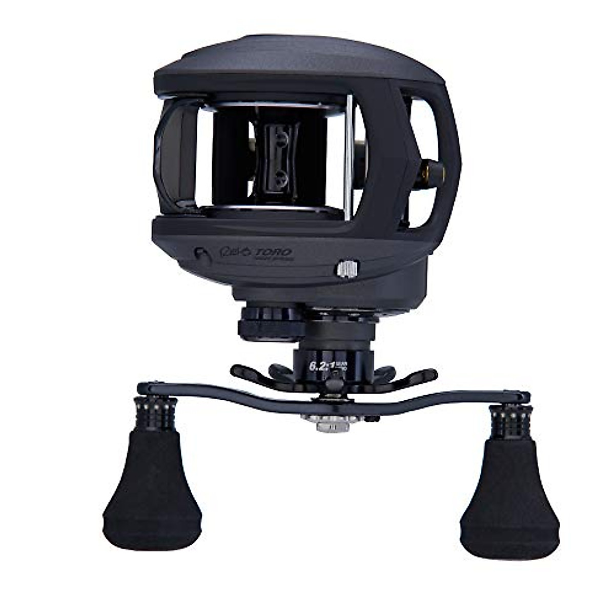 Abu Garcia Revo Toro Beast Low Profile Baitcast Fishing Reel, Size 60LP, Black/Smoke, Left Hand Position