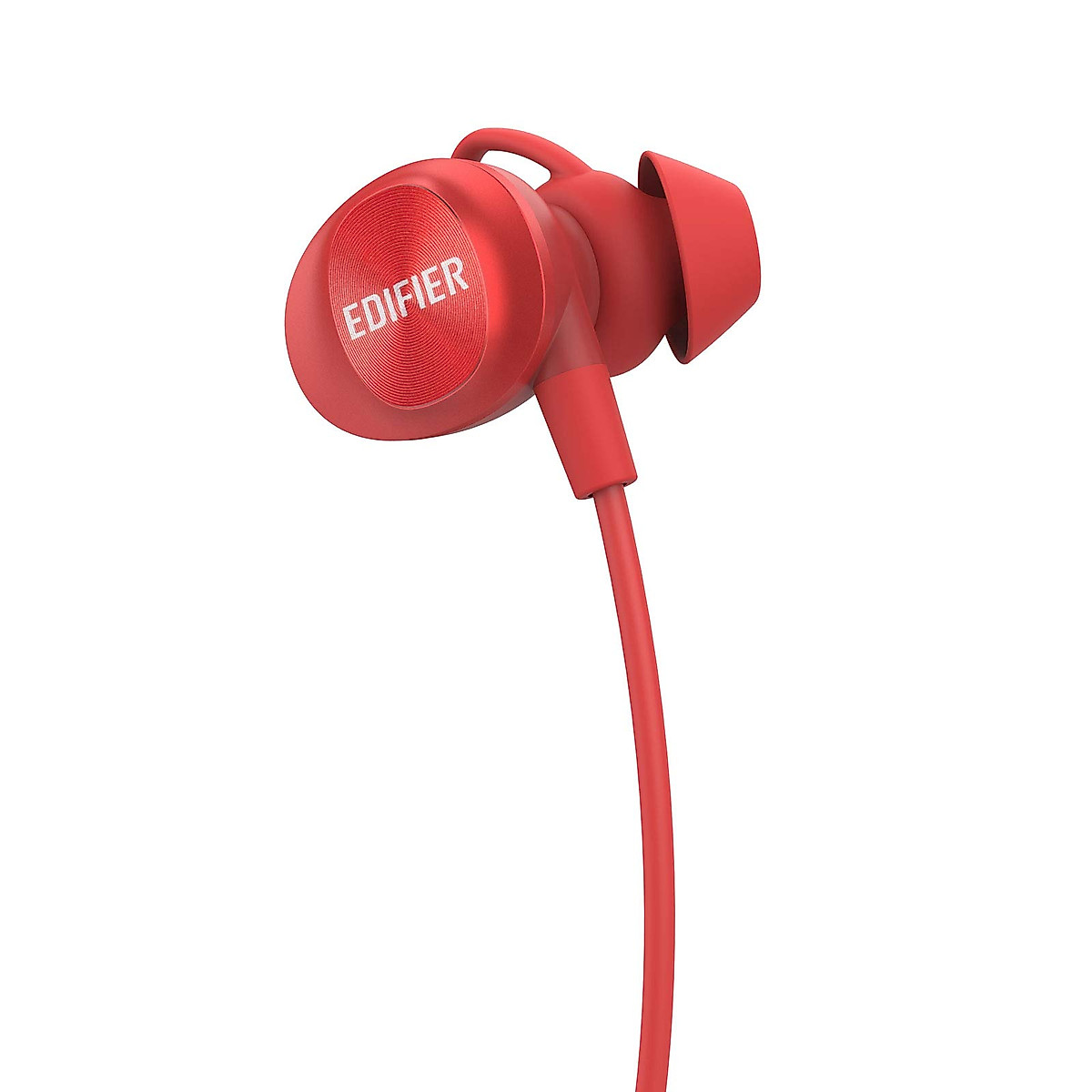 Edifier W285BT Wireless Sports Headphones - Bluetooth 4.2 Headset IPX4 Sweat Splash Proof in-Ear Earphones with AAC Support - Red