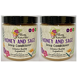 Alikay Naturals Honey and Sage Deep Conditioner 8oz "Pack of 2"