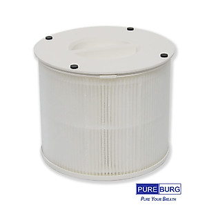 PUREBURG 12020 Replacement True HEPA Filters Compatible with Clorox 11020 11021 Tabletop True HEPA Air Purifier,Model 12020, H13 2-Pack