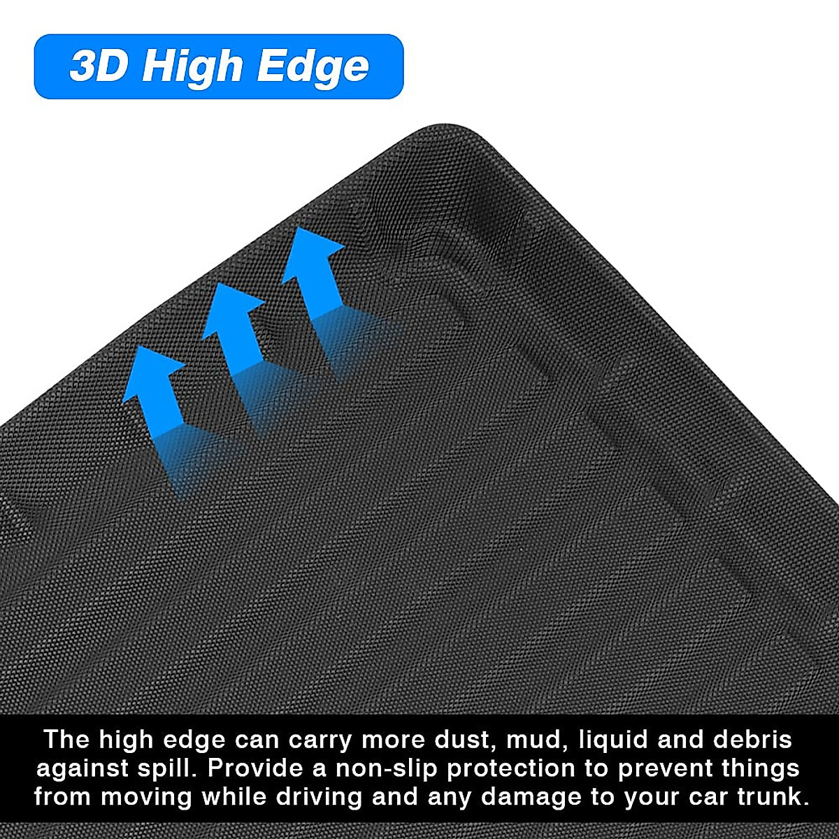 T TGBROS Cargo Mat Custom Fit for 2011-2018 Porsche Cayenne (ONLY Fit with Standard Bose Sound System) Accessories All Weather Cargo Liner Rear Trunk Liner Black Non-Slip