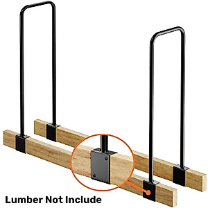 DOEWORKS Heavy Duty Firewood Racks Adjustable Length Log Bracket Rack Holder