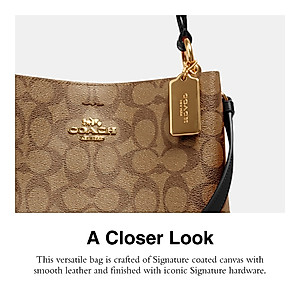 COACH Town Bucket Bag, Khaki Black