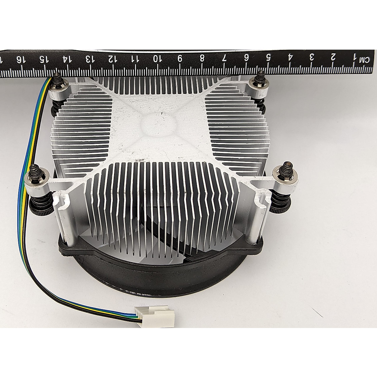 HIGH POWER BlueAM4 Blue LED Light CPU Air Cooler with Aluminum Heatsink & 95mm PWM Cooling Fan for AMD Ryzen 5,7,9 Processor/Socket AM4 / AM5 PC Motherboard