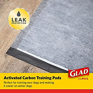 Glad for Pets Black Charcoal Puppy Pads | Puppy Potty Training Pads That ABSORB & NEUTRALIZE Urine Instantly | New & Improved Quality Puppy Pee Pads, 150 count