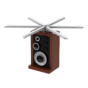 ICEBRICKS Figure Helicopter Speaker Building Block, Cool Flying Speakerman Building Set,Game Model Cameraman Battle Toilet Man,Halloween Collection Toy Gift for Boys,Girls (176 Pcs)