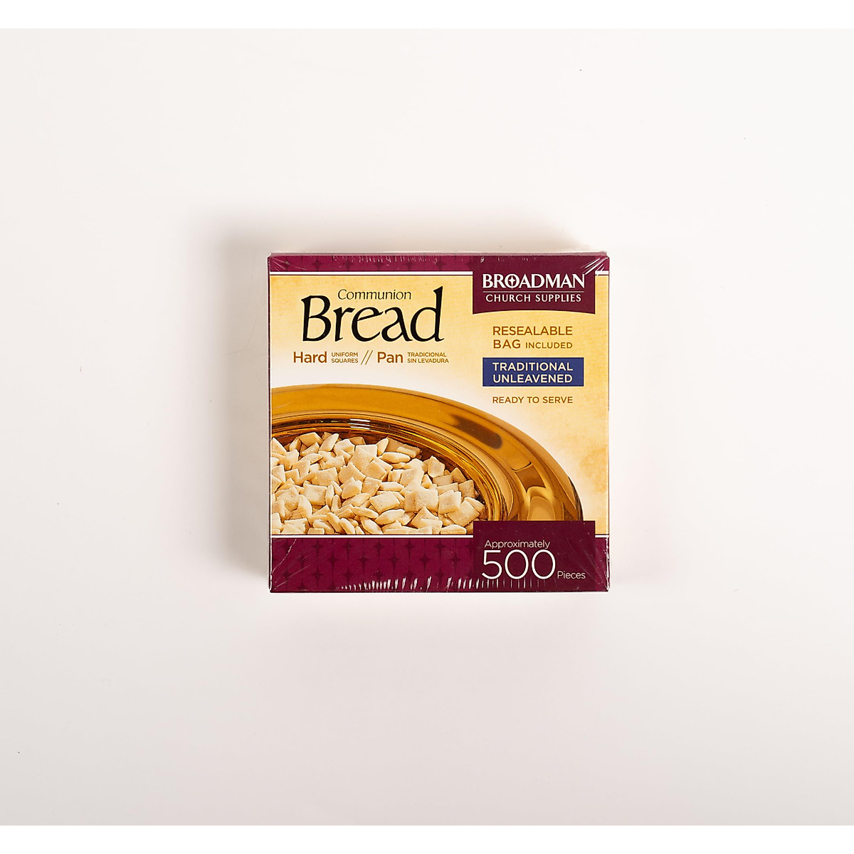Broadman Church Supplies Communion Bread, Hard, 500 Count