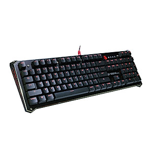BLOODY B840 Light Strike LK Optical Gaming Keyboard – Orange LED Backlit – LK Blue Tactile Switch - Black