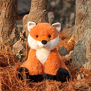 Apricot Lamb Toys Plush Fox Stuffed Animal Soft Cuddly Perfect for Girls Boys (Yellow Fox, 9 Inches)