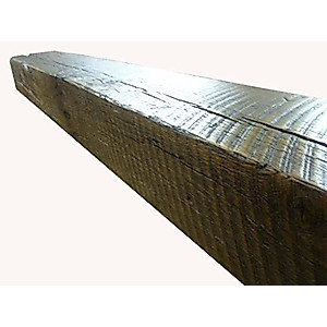 Reclaimed Barnwood Beam Fireplace Mantel (Wood, 4"x6"x72")