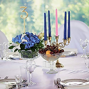 Perkisboby 4Pack Christmas Advent Taper Candle, 8 Hour Burn, Unscented, 10 Inch Dripless Taper Candles for Christmas, Party, Church, Celebration, Home Décor - 3 Purple & 1 Pink