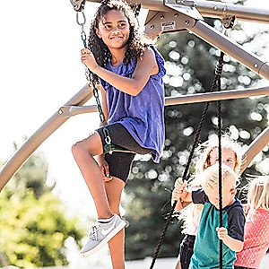 Lifetime 90804 Adventure Tower Playset with Spider Swing, Earthtone