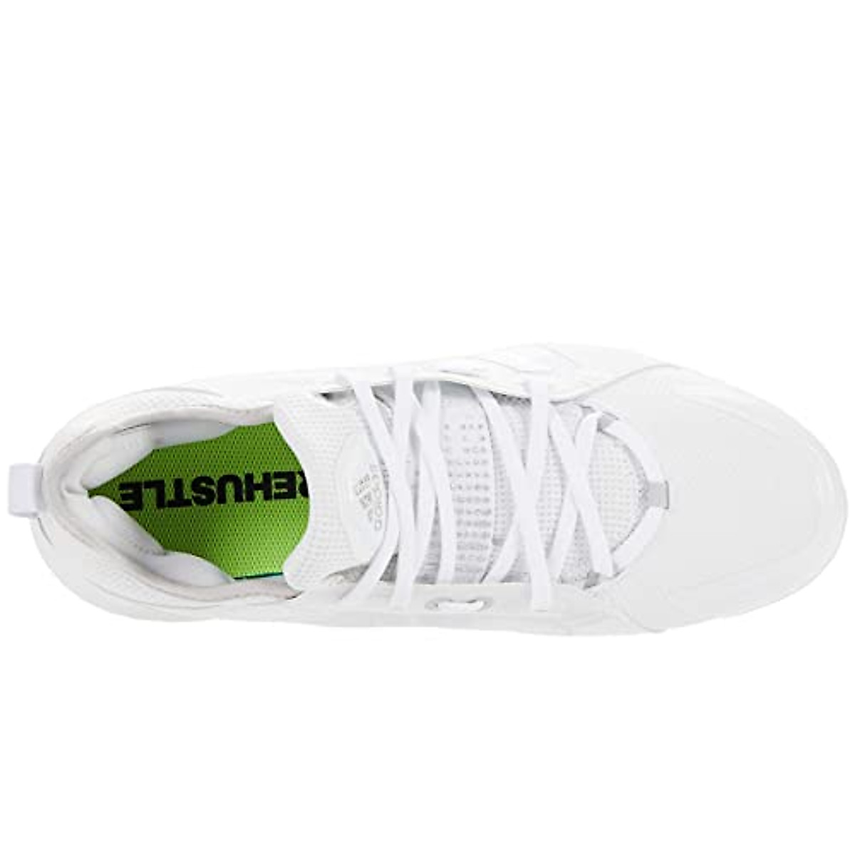 adidas Women's FV9043 Baseball Shoe, Footwear White/Silver Metallic/Grey One, 7