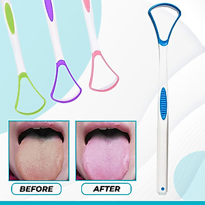 Tongue Scraper for Adults Cleaner Stocking Stuffers for Women Men White Elephant Gifts Christmas Womens Mens Teens Gag Funny Ideas Santa Cool Novelty Funniest Dad Her Him Girl Kids Who Have Everything