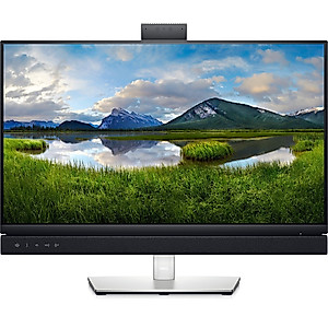 Dell 24, HD Video Conferencing Monitor - C2422HE with POP-UP 5MP IR Camera Dual 5W Integrated Speakers and a Dedicated Microsoft Teams Button,Gray