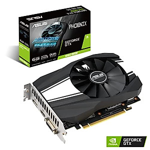 ASUS GeForce GTX 1660 Super Overclocked 6GB Phoenix Fan Edition HDMI DP DVI Graphics Card (PH-GTX1660S-O6G)