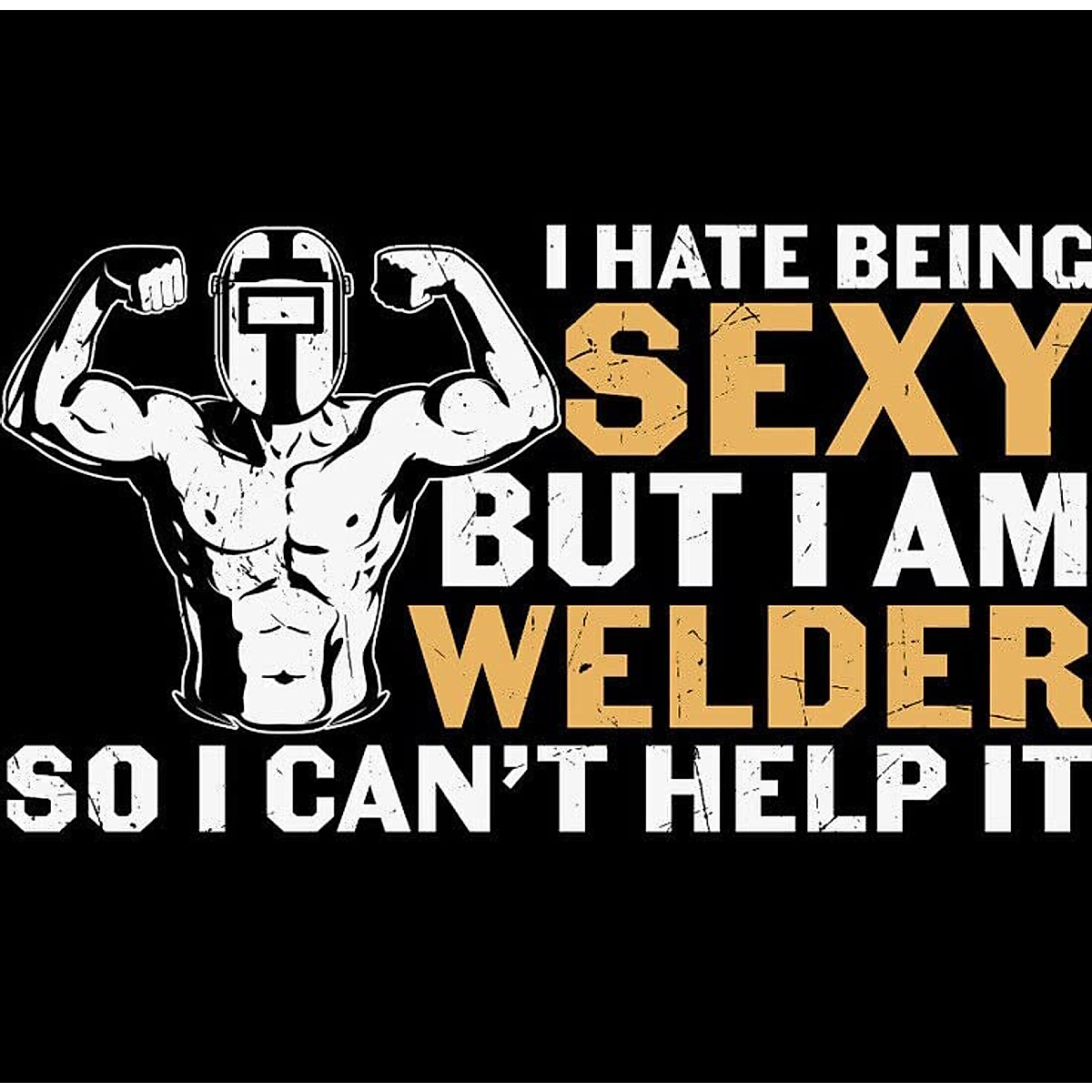 4” Sexy Welder Sticker Welding Decal Funny Helmet Hard Hat Tool Box Laptop Decal for Car Bumper Truck Window Laptop