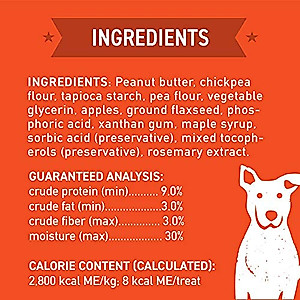 Cloud Star Corp, Wag More Bark Less Soft & Chewy Grain Free Peanut Butter & Apples Dog Treats