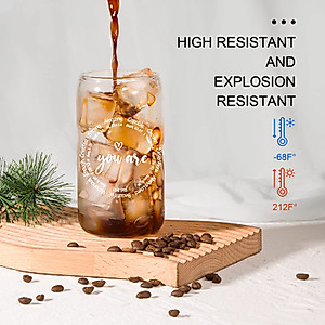 Vetbuosa Inspirational Gifts Coffee Glass,Christmas Gifts,Spiritual Gifts for Women,Gifts for Mom,Teacher Gifts,Best Friend Birthday Gifts,Christian Gifts,Gifts for Boss,Sister,Coworker