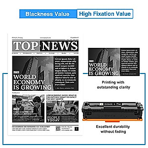 TRUE IMAGE Compatible Toner Cartridge Replacement for Canon 045 045H MF634Cdw Color ImageCLASS MF632Cdw LBP612Cdw MF632 MF634 Printer Ink (Black, 2-Pack)