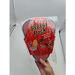 JohnYachin Reusable Pizza Slice Storage Container – Foldable Pizza Box Container With Lids – Collapsible Silicone Pizza Storage – Durable and Reliable – Food-Friendly Materials