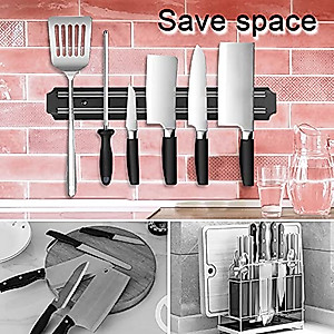 Magnetic Knife Holder,15in Magnetic Knife Strip for Wall, Powerful Magnetic Knife Rack, Securely Hang Knives on Multipurpose Tool Holder