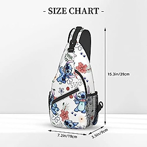 Sling Bag for Men Fanny Pack Adult Crossbody Sling Backpack Travel Hiking Chest Bag Daypack Purses Backpack Shoulder Bag for Teens Women