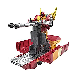 Transformers Toys Generations War for Cybertron: Kingdom Commander WFC-K29 Rodimus Prime with Trailer Action Figure, Kids Ages 8 and Up, 7.5-inch