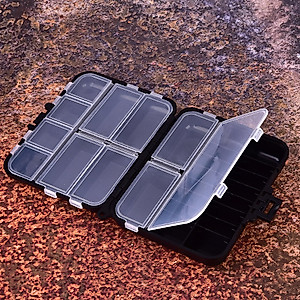 Fishing Lure Box, Bait Box Waterproof Portable Fishing Lure Tackle Hook Bait Storage Box Case With Compartments for Fishing