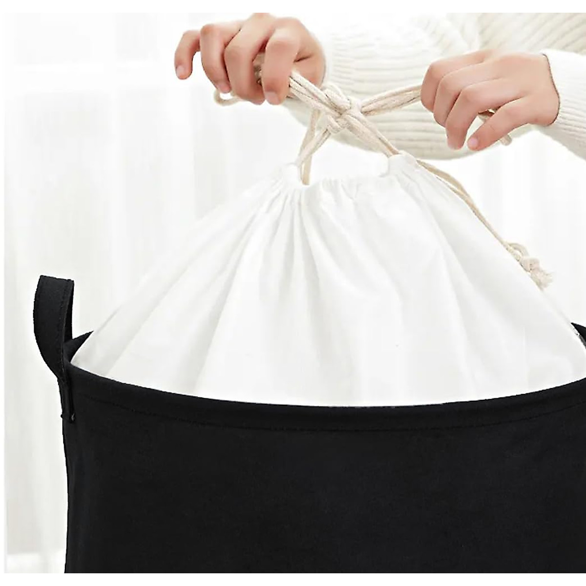 Premium Collapsible Laundry Hamper, Sturdy Oxford Fabric with Easy-Carry Handles, Ideal for Bedroom, Bathroom, and Closet Organization