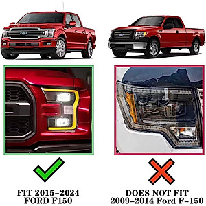 COMNOVA Running Board Compatible with 15-24 Ford F150 Crew Cab(4 Full Size Doors) Side Steps for 2017-2024 Ford F250 F350 Super Duty Crew Cab.6 Inch High Light Stainless Steel Running Boards & Steps