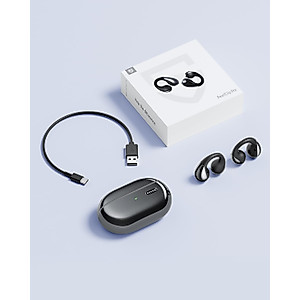 SoundPEATS PearlClip Pro Ear Ultra Open Ear Earbuds Wireless Headphones Bluetooth 5.4 Earphones Clip On Ear Buds with Mic, IPX5 Waterproof, 24 Hrs Play for Running Cycling Fitness