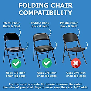 4 Rubber Chair Leg Caps 7/8 Inch Rubber Folding Chair Leg Caps, Non-Slip Chair Leg Floor Protectors for Hardwood Floors, Chair Leg Tips Caps 7/8 Inch Rubber Table Feet Cover Gripper Pads (Gray)