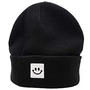 55cube Baby Beanie 6-12 Months 12-18 Months 24-36 Months Black