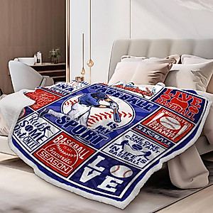 NTMANON Baseball Gifts,Baseball Blanket Gifts for Boys,Baseball Coach Gifts,Gifts for Boy Who Love Baseball,Baseball Players Blankets,Baseball Player/Lover Gift,Baseball Team/Fan Gifts Blanket 50"x60"