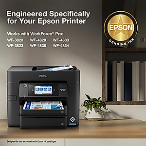 EPSON T822 DURABrite Ultra Ink High Capacity Black & Standard Color Cartridge Combo Pack (T822XL-BCS) for select Epson WorkForce Pro Printers