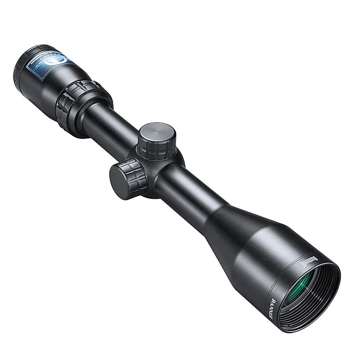 Bushnell Banner Dusk & Dawn 3-9x40 Matte Black Multi-X Reticle Riflescope with Scope Rings (3.46" Eye Relief)