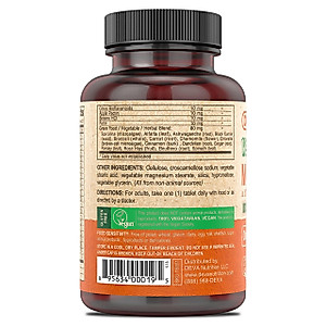 DEVA Vegan Multivitamin and Mineral Supplement - One Daily Vitamin Formula with Greens - Iron Free - 90 Coated Tablets (Pack of 2)
