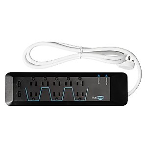 ELAC Protek 8 Outlet Surge Protector/Power Conditioner with Dual USB