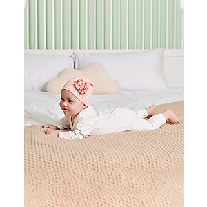 ChicRosa Baby Girl Clothes Little Baby Sister Newborn Outfit Long Sleeve Romper + Hat + Headband 3Pc Infant Clothing Set 0-3 Months