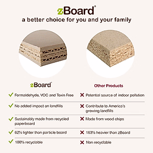 Way Basics Monitor Stand for Office Gaming Desk Laptop PC Riser - 2 Tier (Charcoal Black)