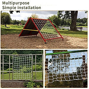 Outdoor Kids Playground Play Safety net, Garden Climbing Frame net, Backyard Climbing Rope Ladder, Balcony Railing Stair Protection net, Universal Heavy Duty Truck Cargo net(Size:1m*1m)
