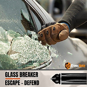 Tactical Pen – Self Defense Pen & Multi-tool Pen - Flashlight Survival Pen for Men & Women - Tactical Gear & Gift - Military EDC Pen + Glass Breaker + Bottle Opener – 3 Ink Refills + 12 Batteries